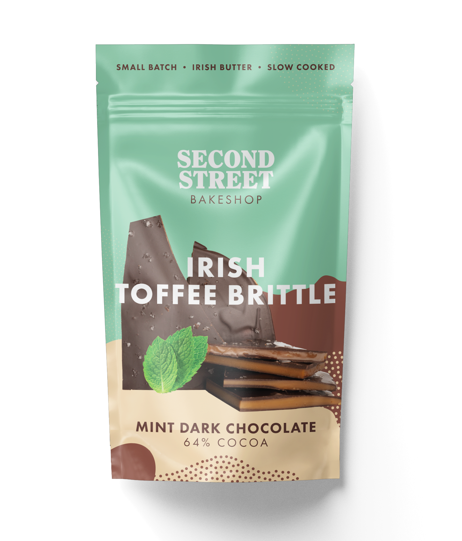 Mint Toffee Brittle Dark Chocolate – Second Street Bakeshop
